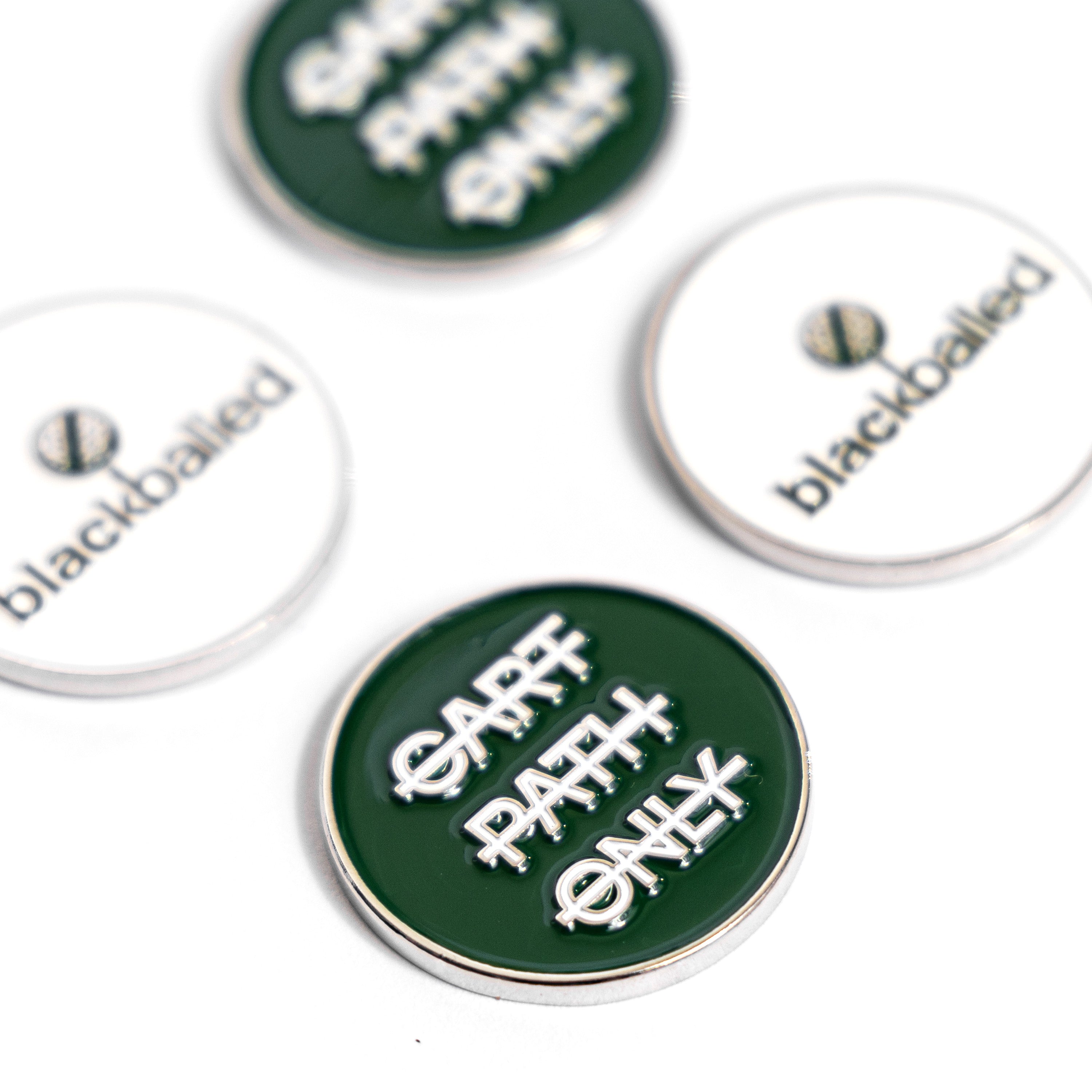 Cart Path Only Ball Marker – Blackballed Golf
